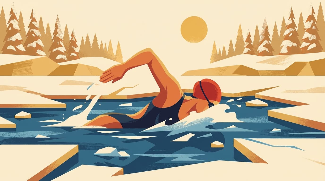 Turkish Swimmer Breaks World Record in Icy Water | Flalingo Daily News